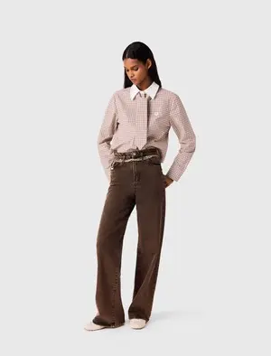 Maje Bootcut Jeans With Chain