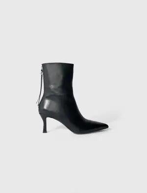 Maje Leather Ankle Boots
