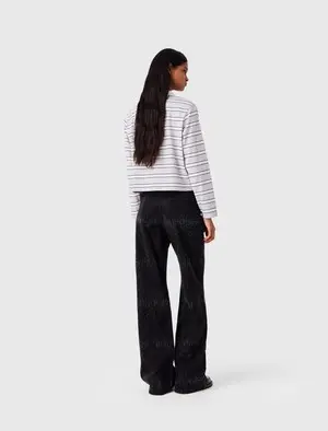 Maje Wide-leg Rhinestone Jeans