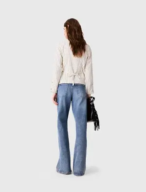 Maje Rhinestone High-neck Shirt