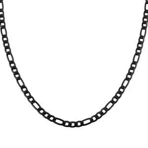 HARFI Figaro Chain Necklace For - Black
