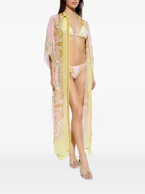 Versace Barocco Print Bikini Top - Multicolor