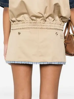 Miu Miu Cotton Mini Skirt