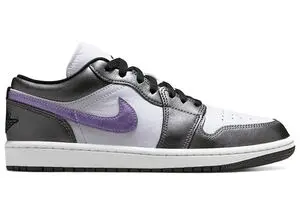 JORDAN 1 Low Se Metallic - White/grape Ice/black