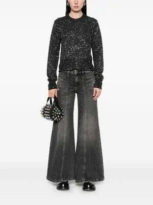 GOLDEN GOOSE Sequined Wool Blend Jumper - Multicolor