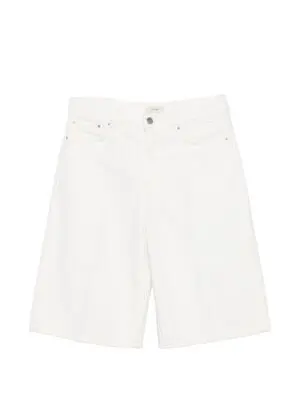 TOTEME Denim Cotton Bermuda Shorts - Multicolor