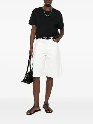 TOTEME Denim Cotton Bermuda Shorts