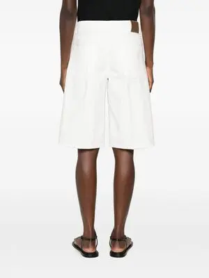 TOTEME Denim Cotton Bermuda Shorts