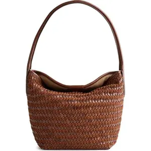 Madewell The Signature Woven Shoulder Bag - Mocha