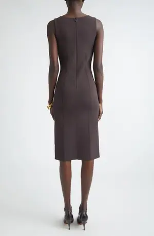 St. John Santa Roma Knit Scoop Neck Dress
