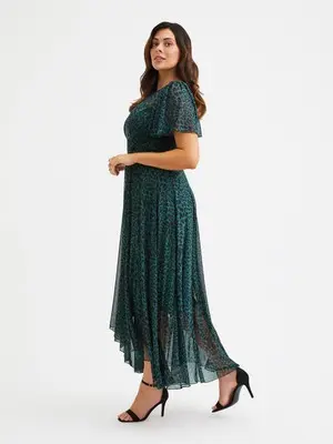 SCARLETT & JO Tilly Animal Print Sweetheart Dress