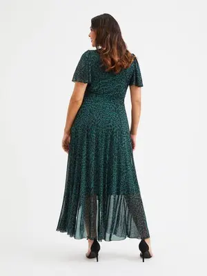 SCARLETT & JO Tilly Animal Print Sweetheart Dress
