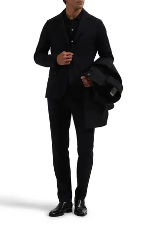 Bugatchi Aerotech Two Button Blazer - Black