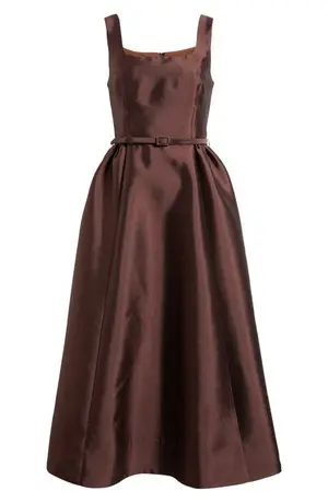 Julia Jordan Belted Fit & Flare Gown
