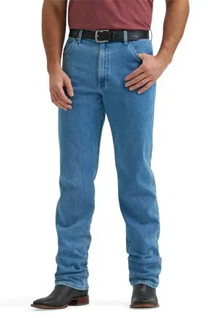 Wrangler Western Tough Lite Original Fit Bootcut Jeans - Faded Stone