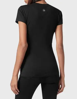 Philipp Plein T-shirt Round Neck Ss Signature - Black