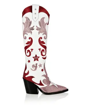 Philipp Plein Boots Mid Heels High Stars