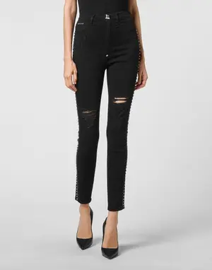 Philipp Plein Super High Waist Jegging Stones - Summernight