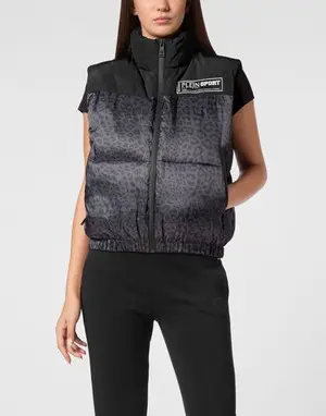 PLEIN SPORT Short Vest Leopard