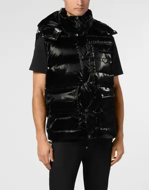 Philipp Plein Down Vest - Black
