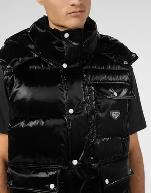 Philipp Plein Down Vest - Black
