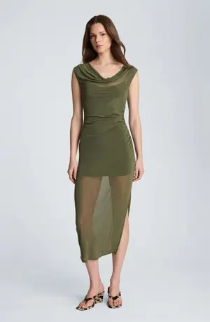 KENNETH COLE COLLECTION Sleeveless Cowl Neck Dress