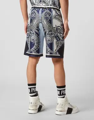 Philipp Plein Shorts Paisley - Lightblue