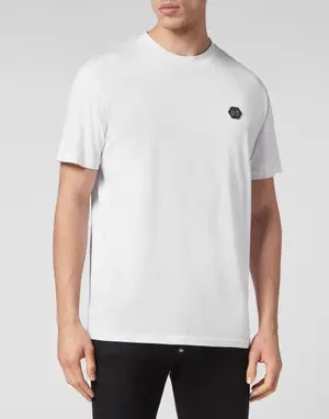 Philipp Plein T-shirt Round Neck Ss Gothic Plein - White