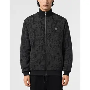 Philipp Plein Tracksuit Jacket All-over Dollar Men Black/black