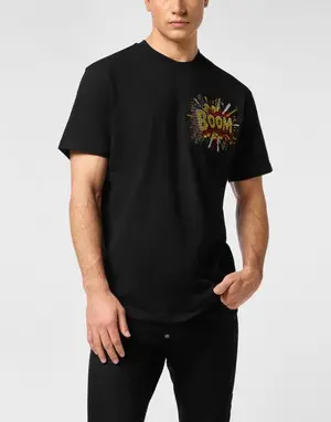 Philipp Plein T-shirt Round Neck Ss - Black