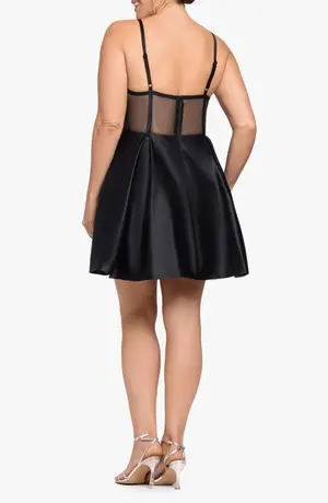 BLONDIE NITES Lace Bodice Party Dress