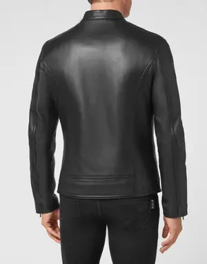 Philipp Plein Leather Biker