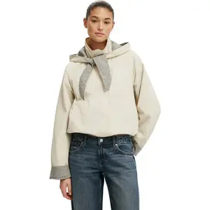 COTTON ON Hale Hooded Spray Jacket - Sand