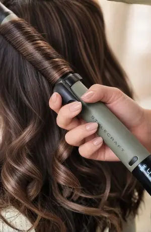 STYLECRAFT Cordless Curling Iron Wand