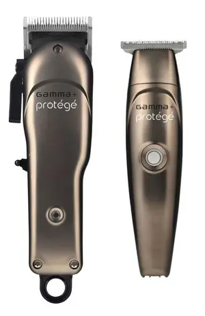 GAMMA + Protégé Professional Clipper And Trimmer Set - Black