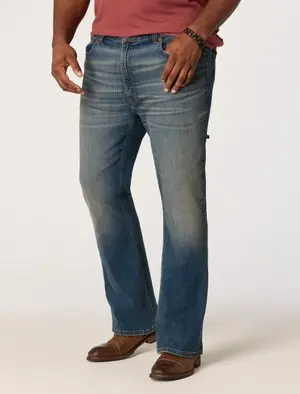 TRUE NATION BY DXL Big & Tall Western-inspired Bootcut Jeans