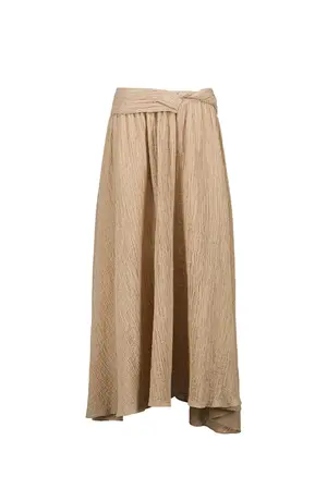 SAEMDI Sahara Asymmetric Maxi Skirt - Sand