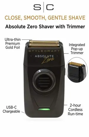 STYLECRAFT Absolute Zero Foil Shaver With Trimmer