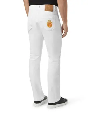 BILLIONAIRE Regular Fit Crest - White