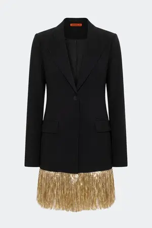 SIMONMILLER Odette Crepe Fringe Blazer
