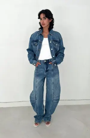 SAEMDI Noma Barrel Denim Jeans
