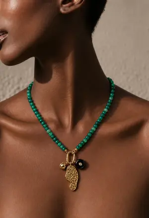 DANIELA MILLAN JEWELRY Riviera Sculptural Charm Necklace