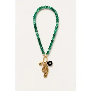 DANIELA MILLAN JEWELRY Riviera Sculptural Charm Necklace - Green