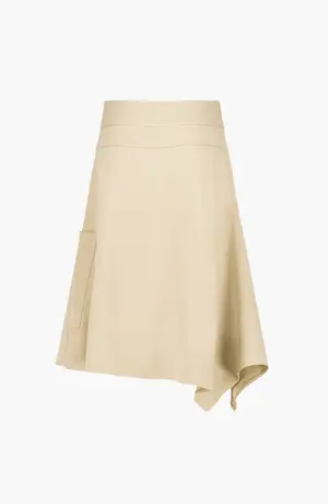 SAEMDI Emery Asymmetric Wrap Skirt