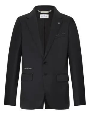 Philipp Plein Blazer Gigolo Fit Cocco Details - Black