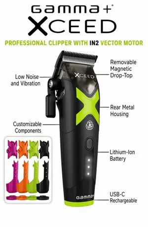 GAMMA + Xceed In2 Vector Motor Hair Clipper