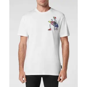 Philipp Plein T-shirt Round Neck Ss Hawaii - White