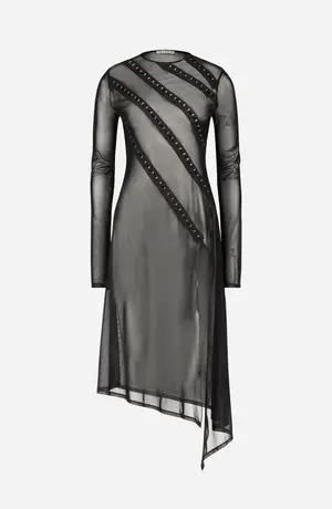 SAEMDI Rue Sheer Mesh Dress - Black