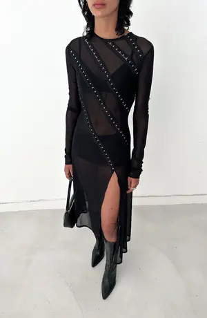 SAEMDI Rue Sheer Mesh Dress