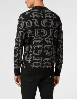 Philipp Plein Pullover Round Neck Gothic Plein